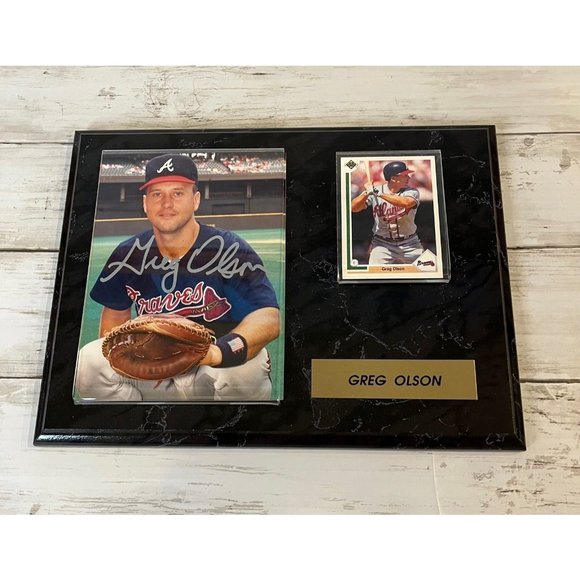 No brand / Not sure | Other | Signed Greg Olson Atlanta Braves Photo ...